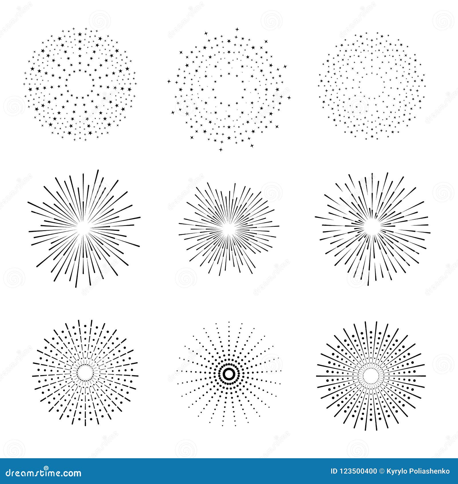 Light rays of burst. stock vector. Illustration of abstract - 123500400