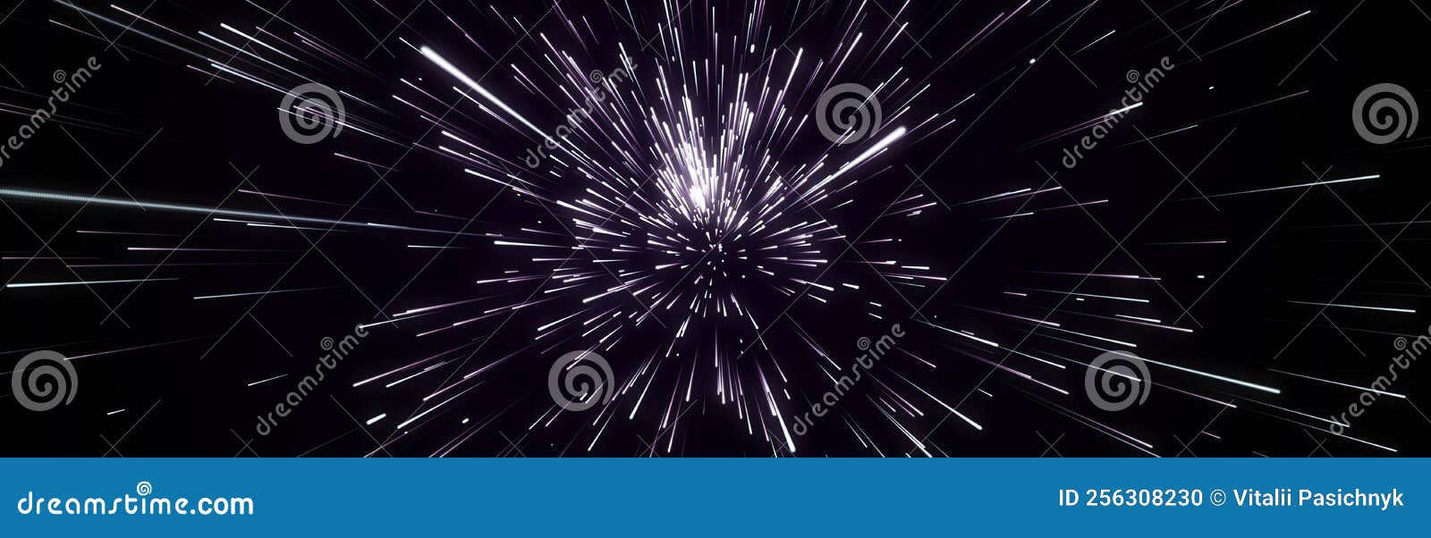 Light Rays in Cosmos Space. Explosion Effect. Futuristic Data Flow. Sci-fi Motion Wallpaper. 3D ...