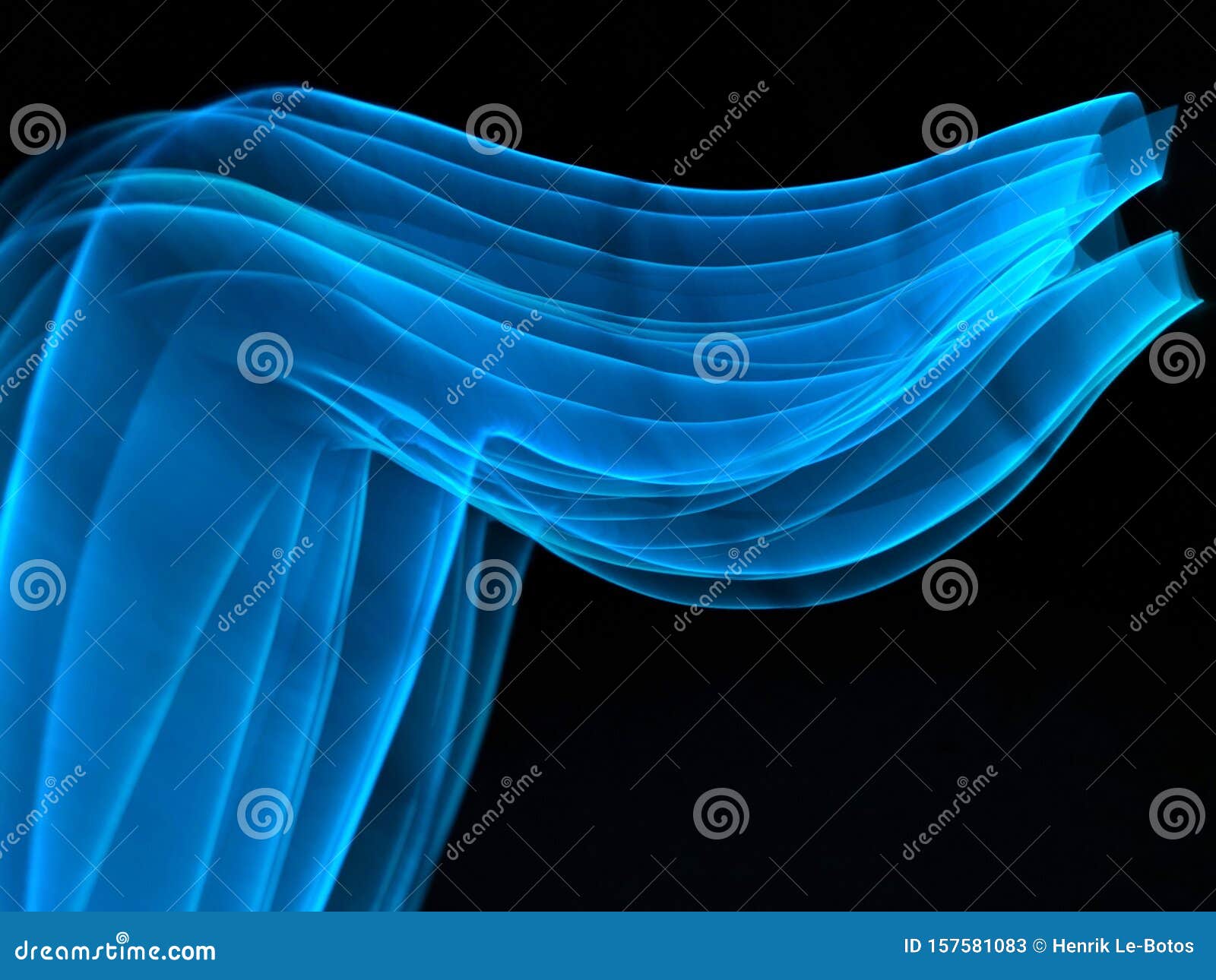 Blue Light Rays Long Exposure Photo Stock Image - Image of turquoise ...