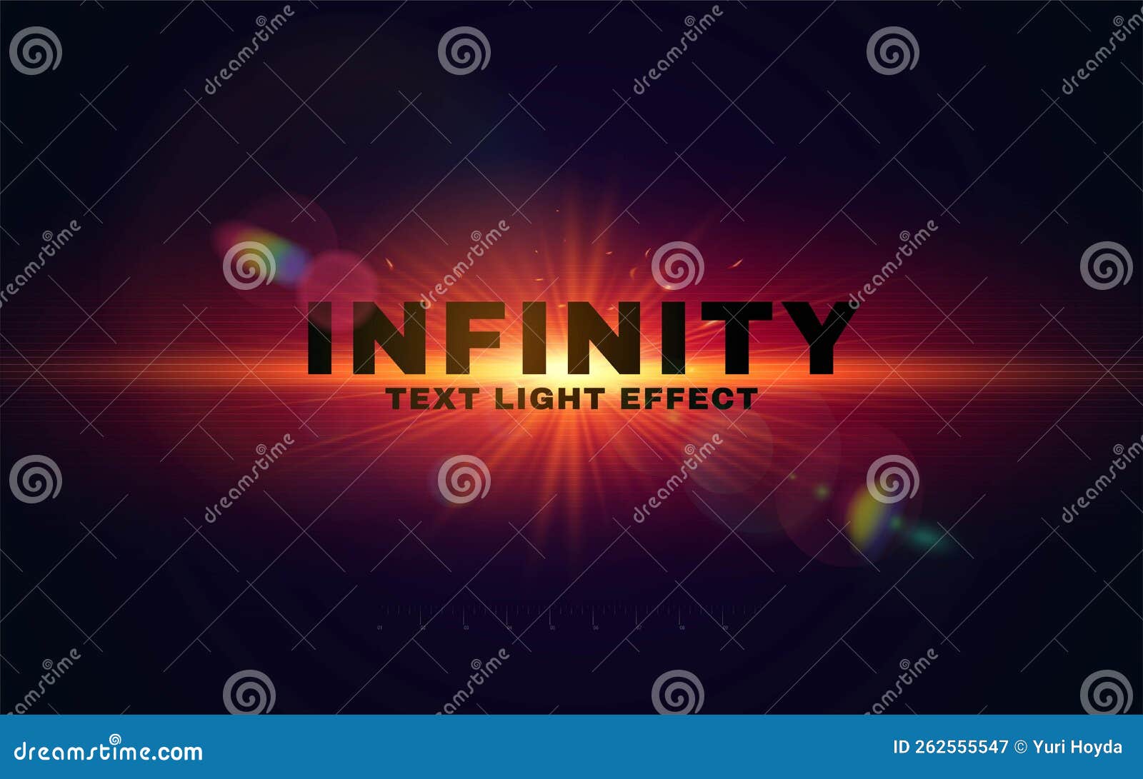 Light Rays Effect for Main Title Text Introduction. Sci-fi Sun Rays ...
