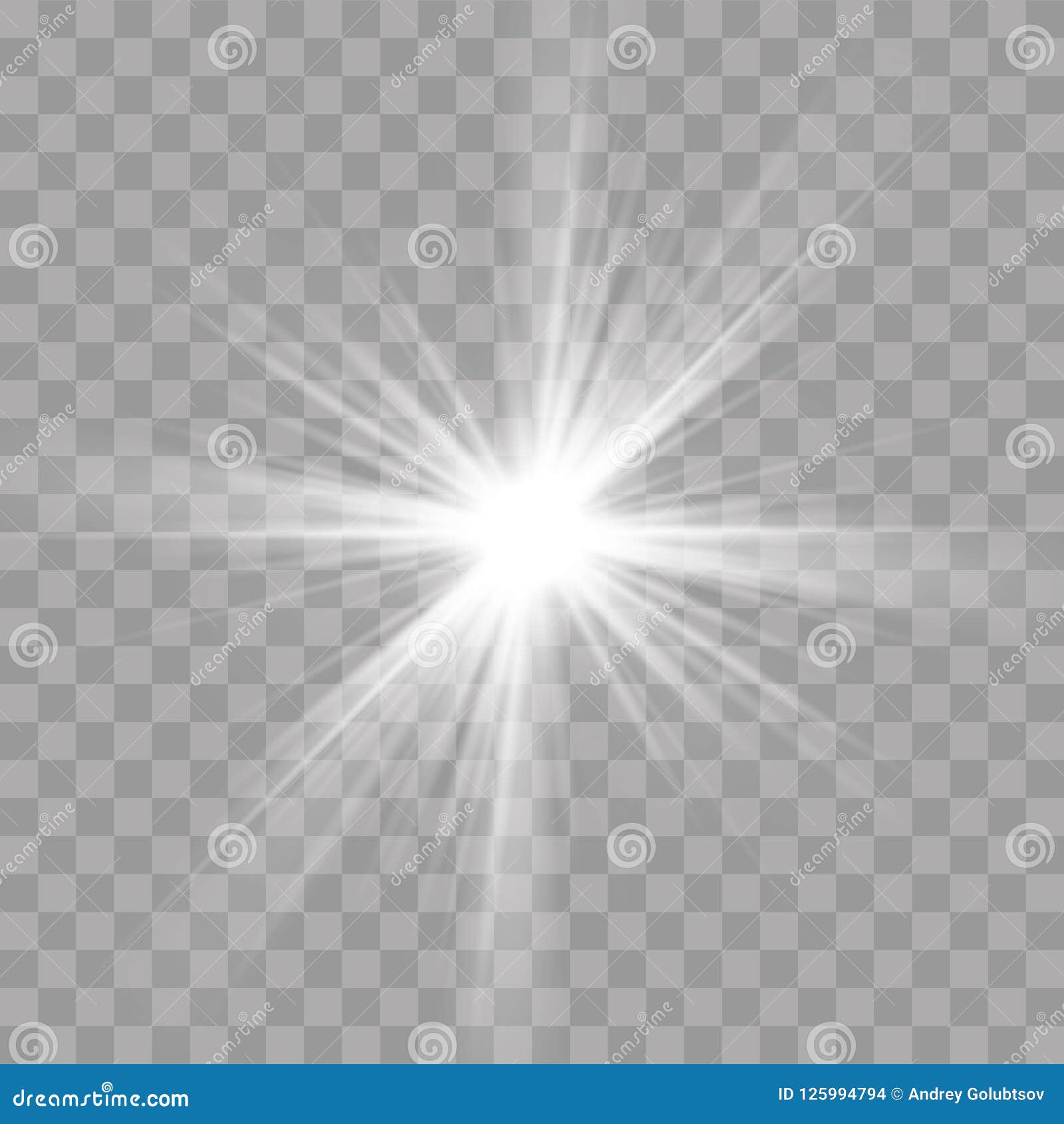 Light Rays Flash Effect of Sun Star Shine Radiance Stock Vector ...