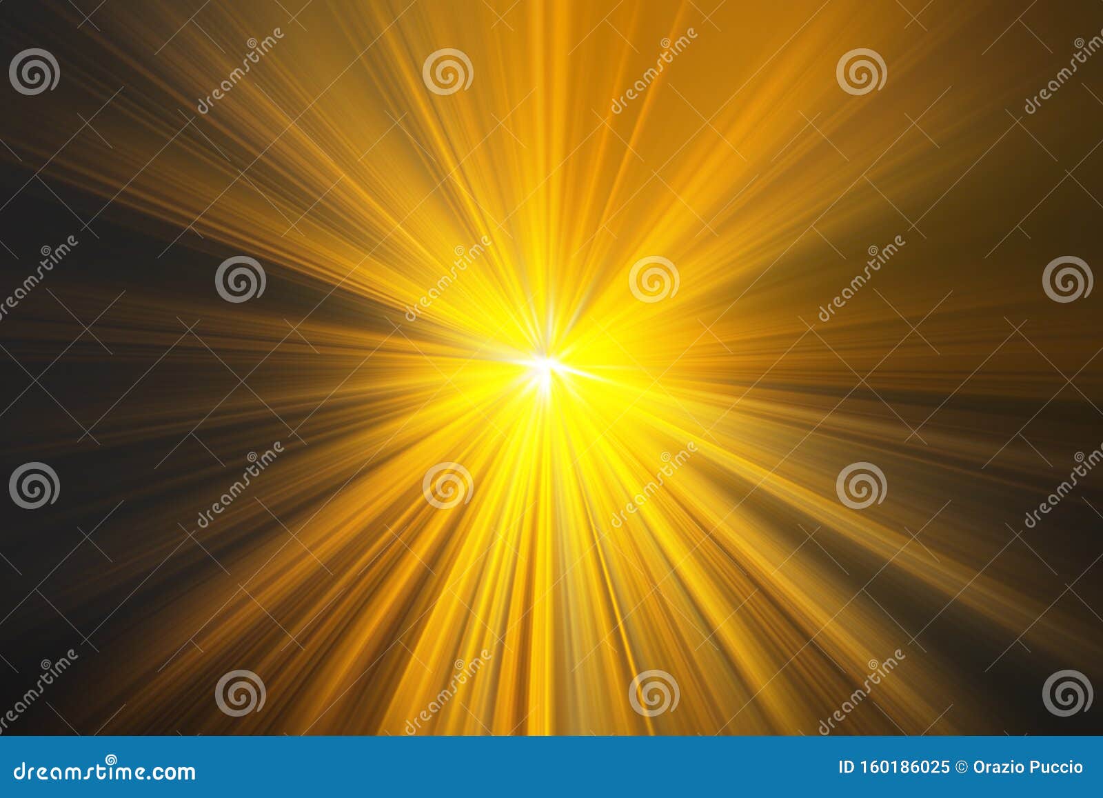 Light Rays _ Golden Yellow Rays of Light Stock Illustration ...