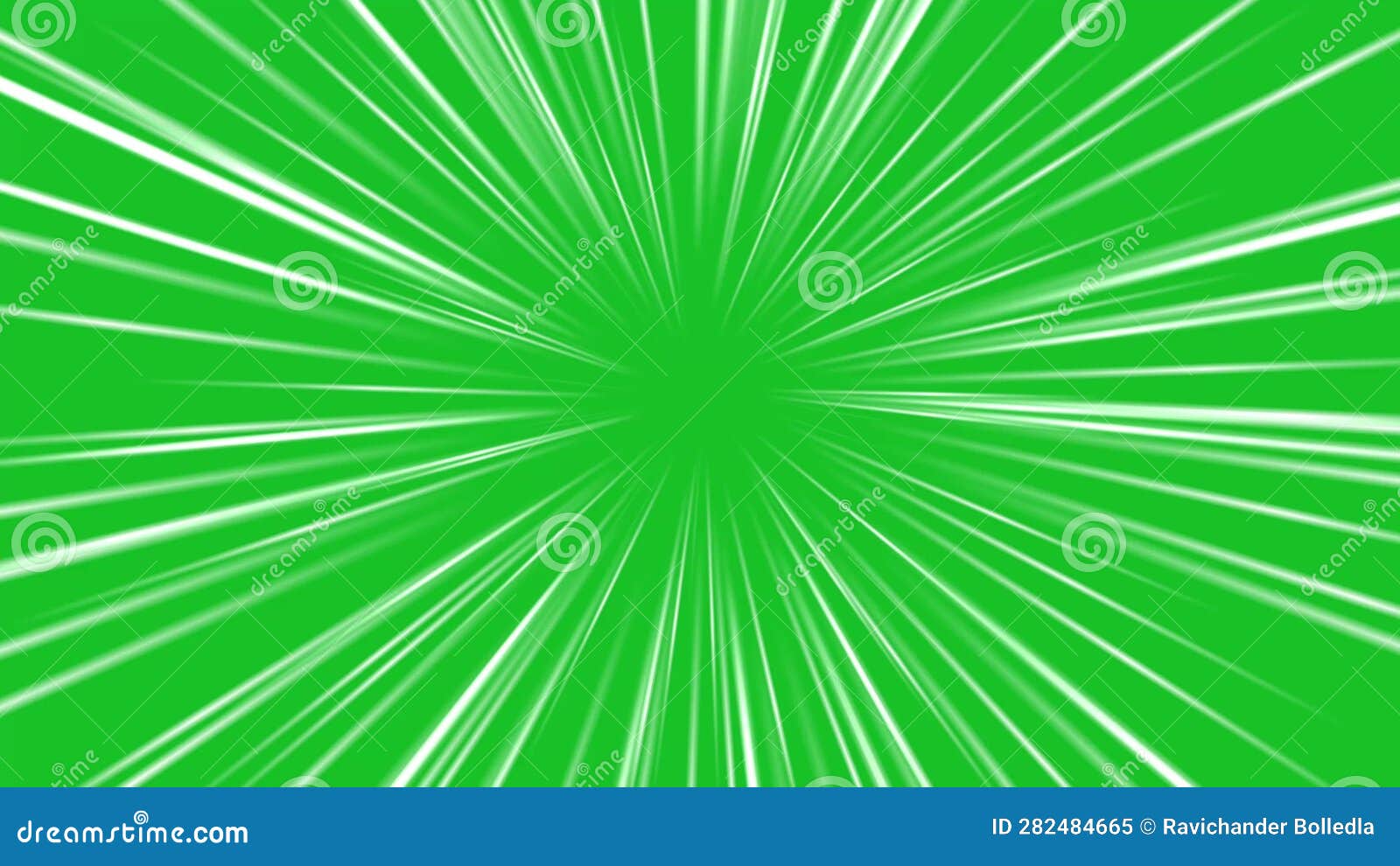 Light Rays on Green Screen Background Motion Graphic Effects. Stock ...