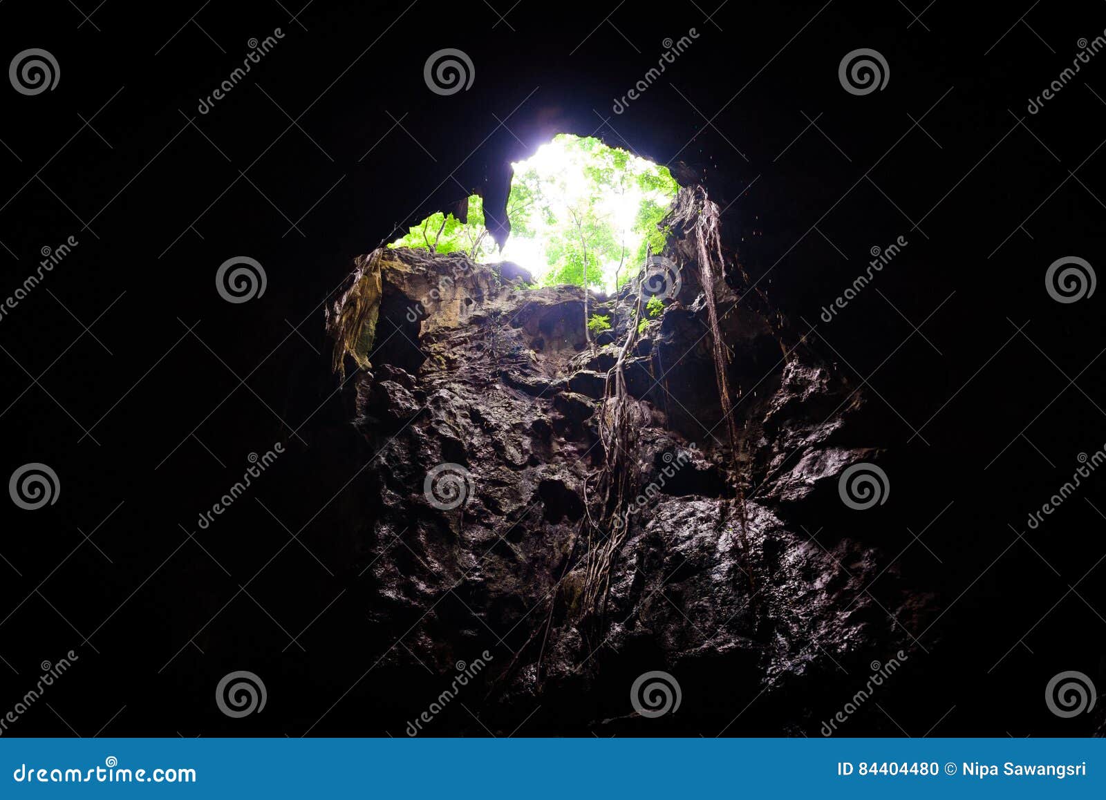 Light rays inside the cave stock photo. Image of cave - 84404480