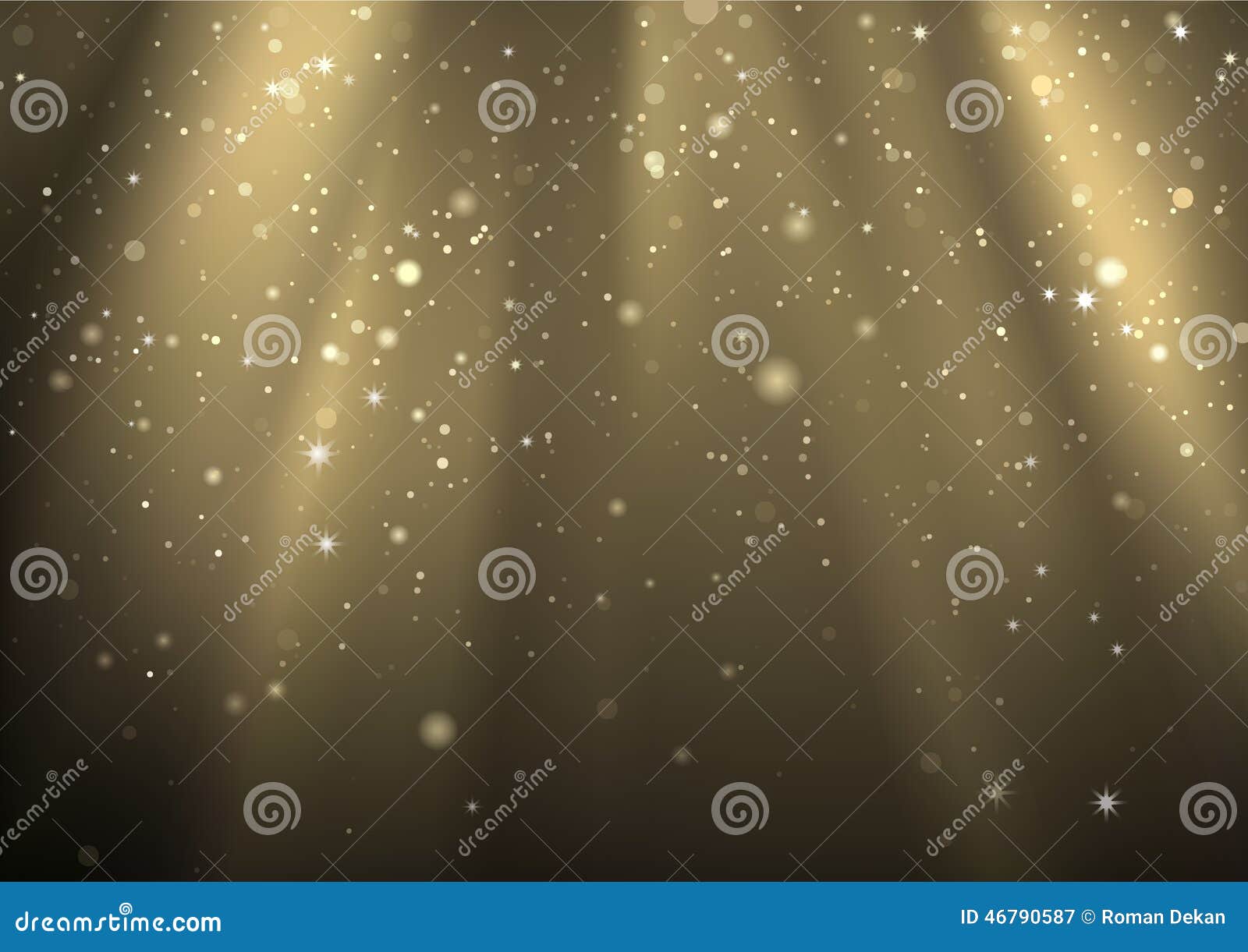 Light Particles Dispersion Of Neon Blue Glitter Spray On Vector ...