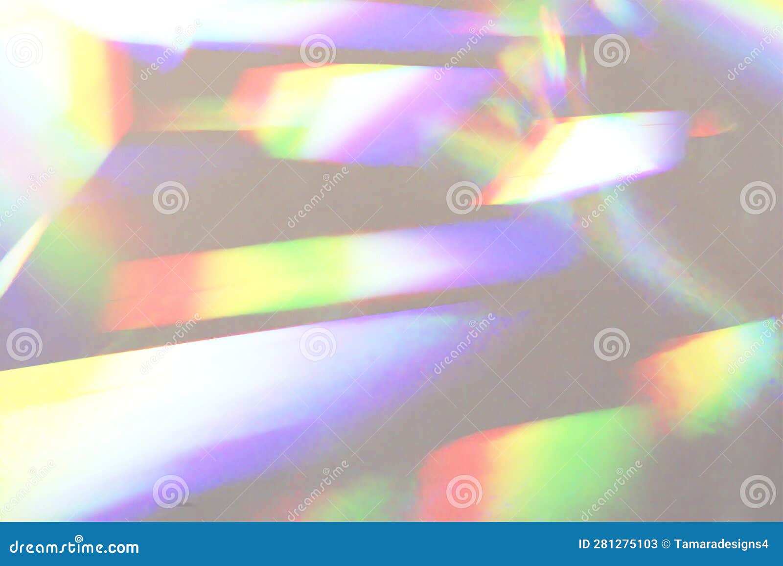 Light Rays Prism Rainbow Refraction Light Background Overlay Stock Image - Image of reflection ...
