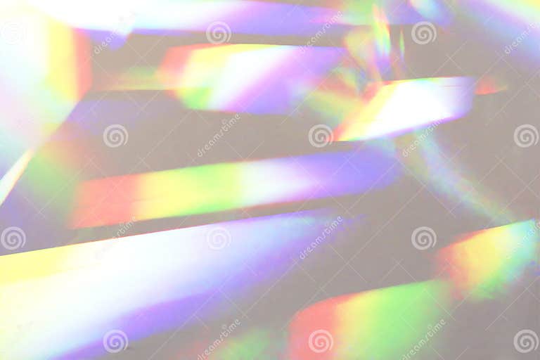 Light Rays Prism Rainbow Refraction Light Background Overlay Stock Image - Image of reflection ...