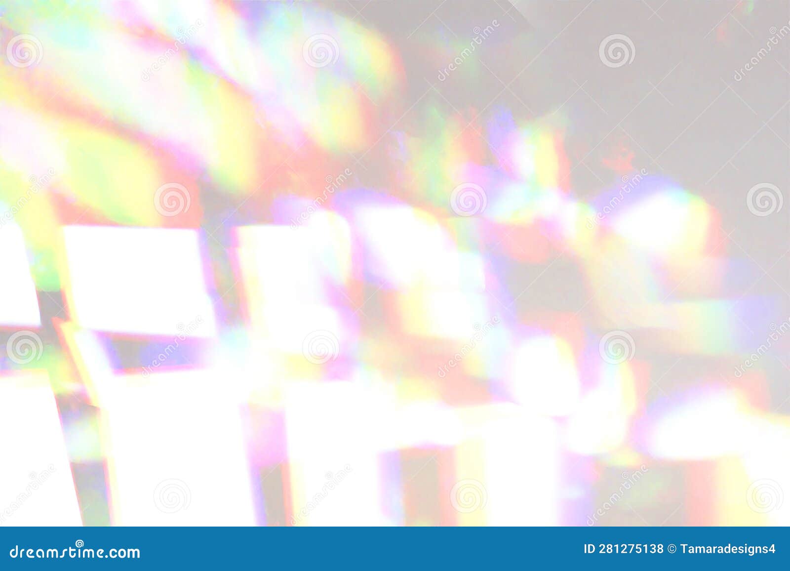 Light Rays Prism Rainbow Refraction Light Background Overlay Stock ...