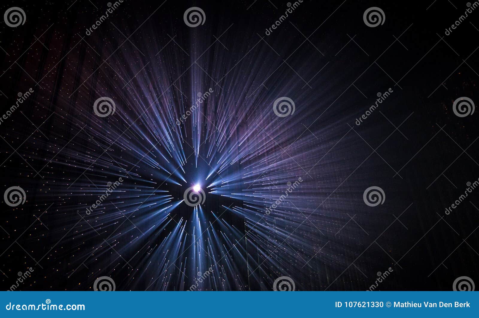 Light Rays through Small Holes in a Dark Space Stock Photo - Image of ...