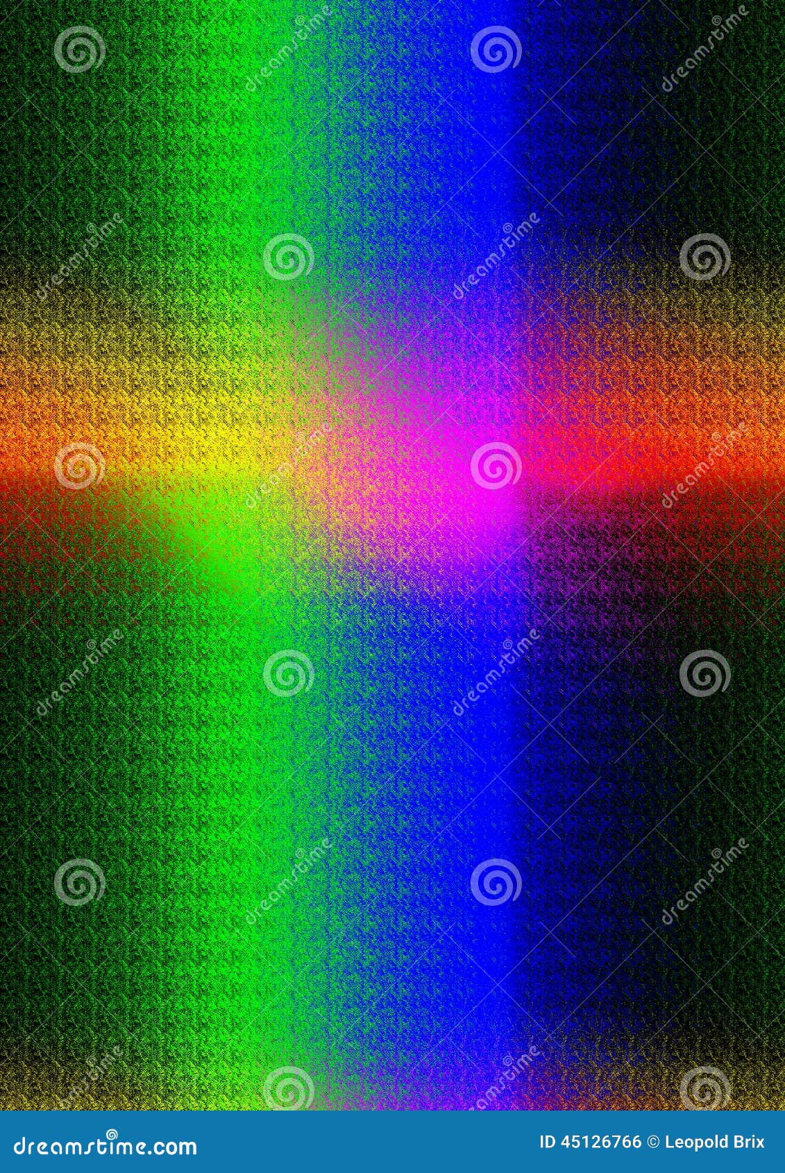 Light Rays in Spectral Colours Forming a Cross Stock Photo - Image of ...