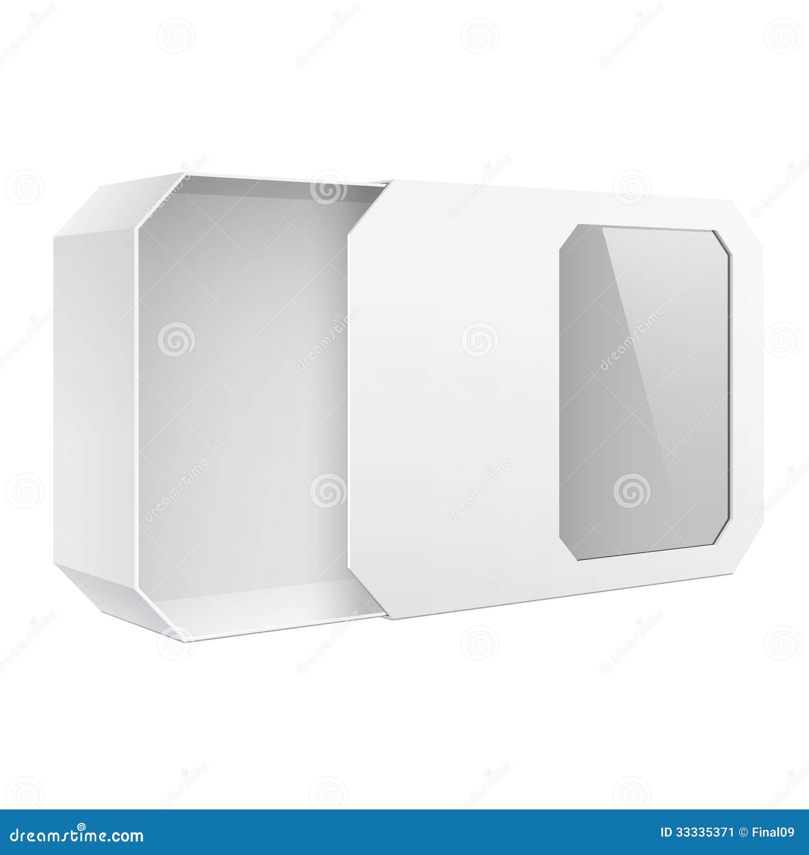 Light Realistic Package Box with Window. Vector Stock Vector ...