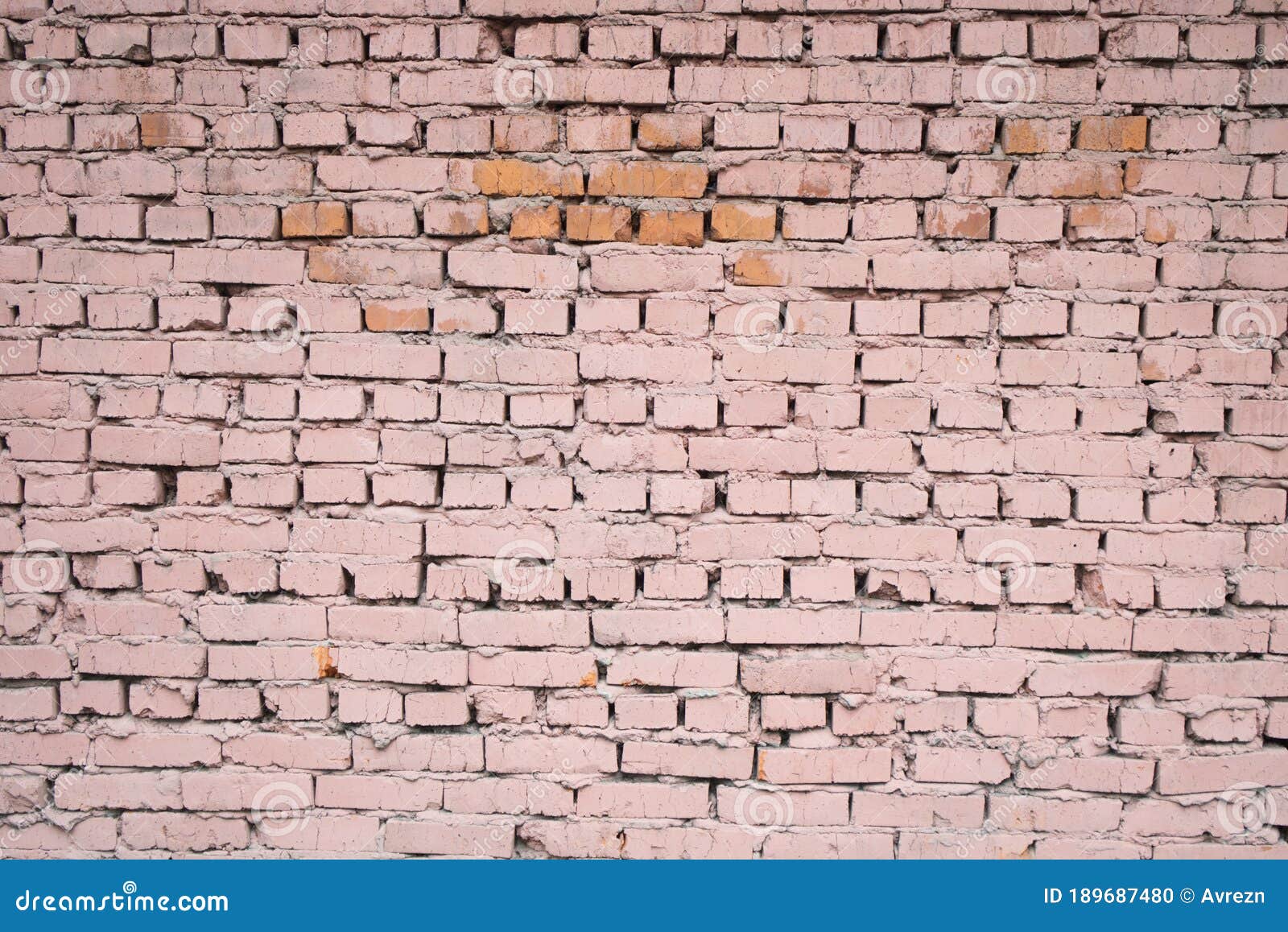 Light Red Bricks Wall Surface Texture, Old and Little Dusty Stock Photo ...