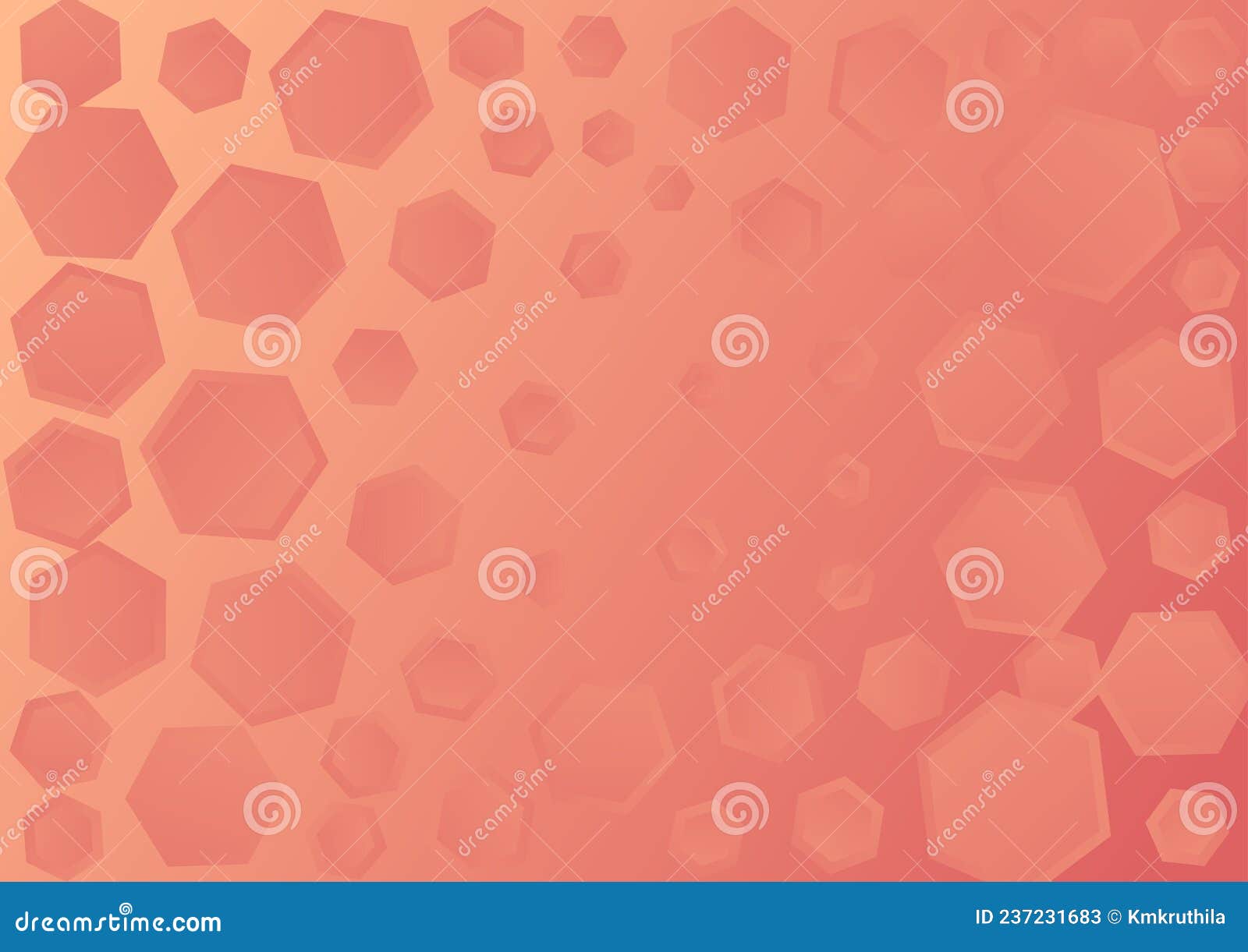 Light Red Gradient Geometric Hexagon Background Vector Graphic ...