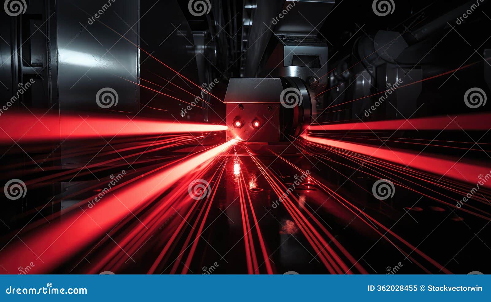 Light Red Lasers Royalty-Free Cartoon | CartoonDealer.com #362028455