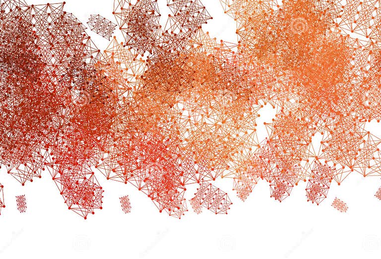 Light Red Vector Backdrop with Artificial Intelligence Data. Stock ...