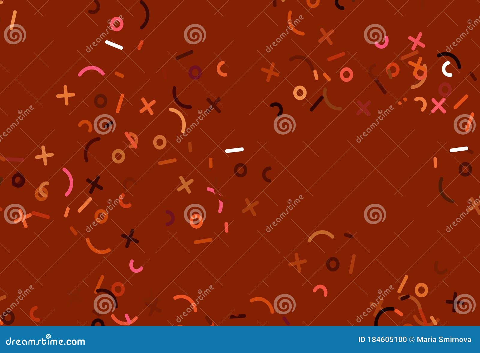 Light Red Vector Background with Math Elements. Stock Vector ...