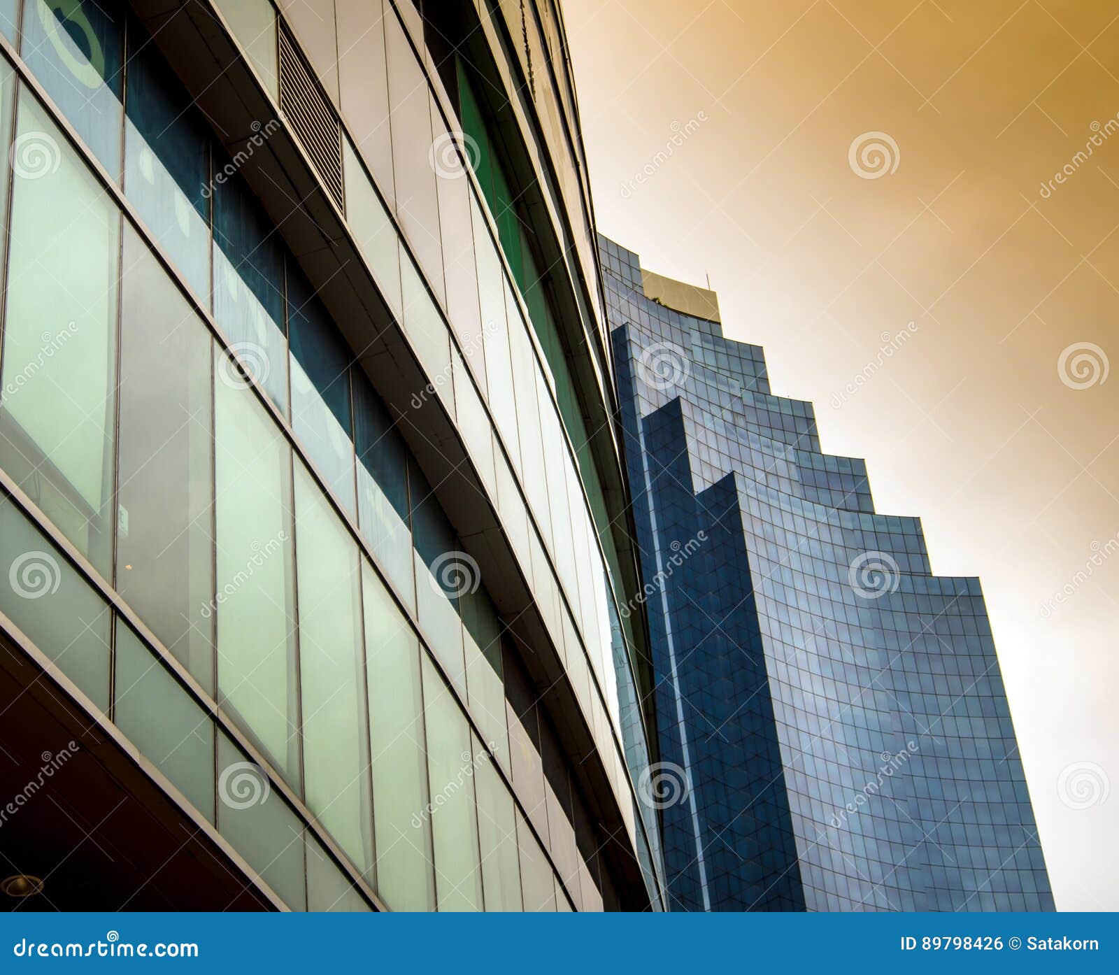 Light Reflect on Glass of Modern Building Stock Photo - Image of window ...
