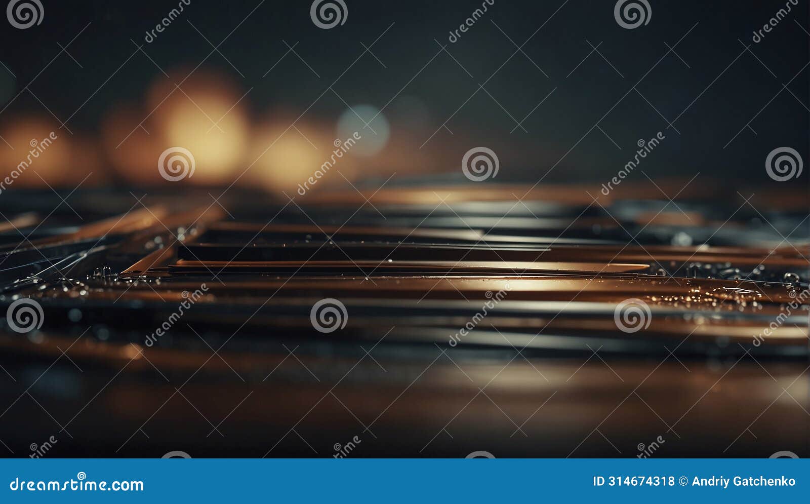 Light is Reflected from Metal Copper and Steel Non-homogeneous Textured ...