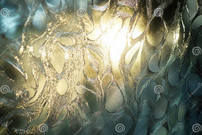 Light Reflecting through a Textured Glass Surface Creates a Mesmerizing ...