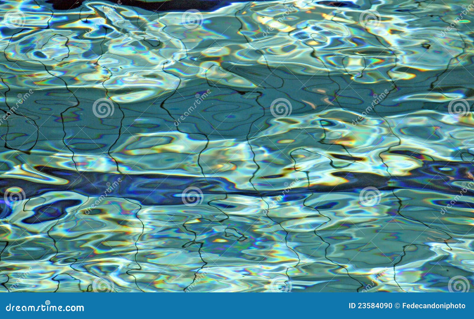 Light Reflections in Bright Water Stock Photo - Image of race, waves ...