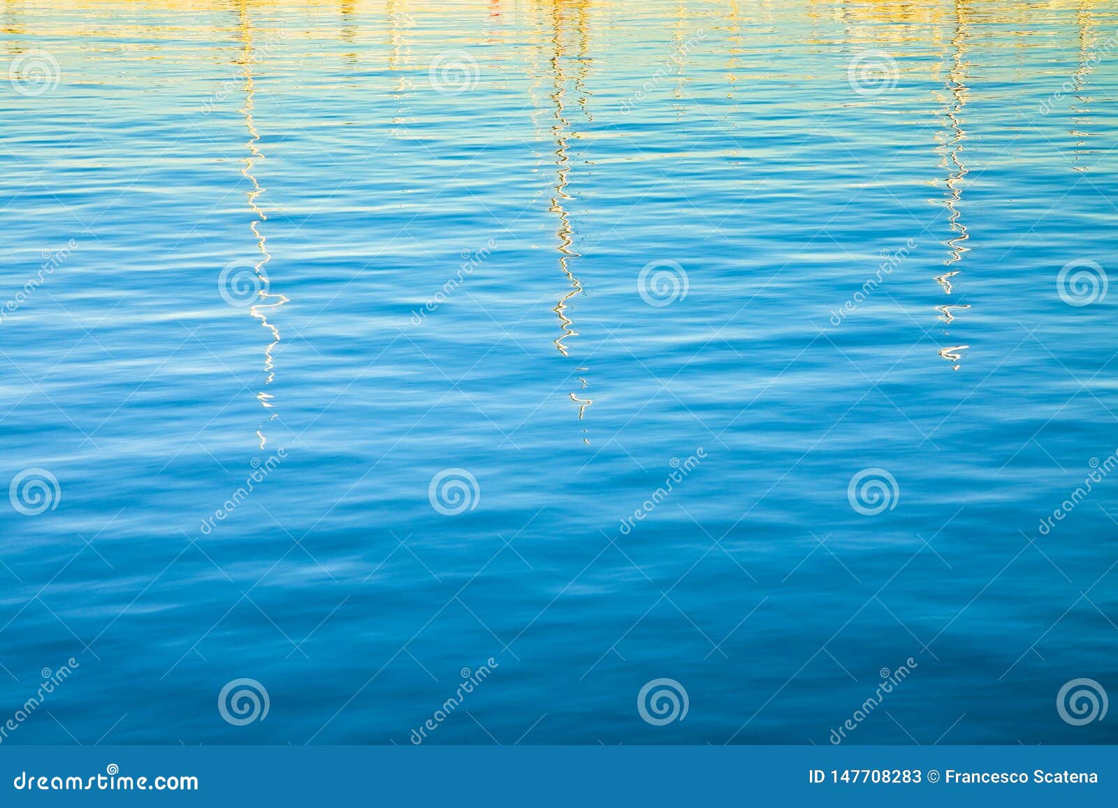 Light Reflections in the Water with Copy Space Stock Image - Image of ...