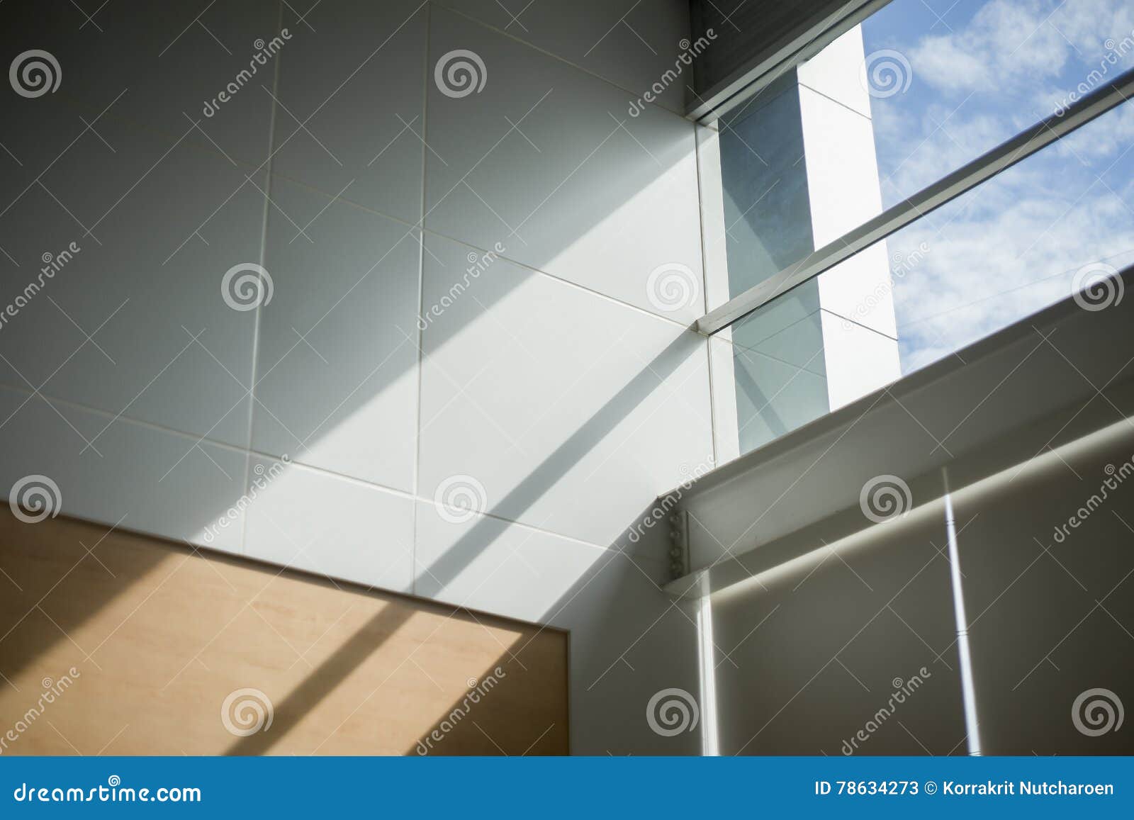 Light Reflective on the Wall with Light Passing Throught the Windows ...