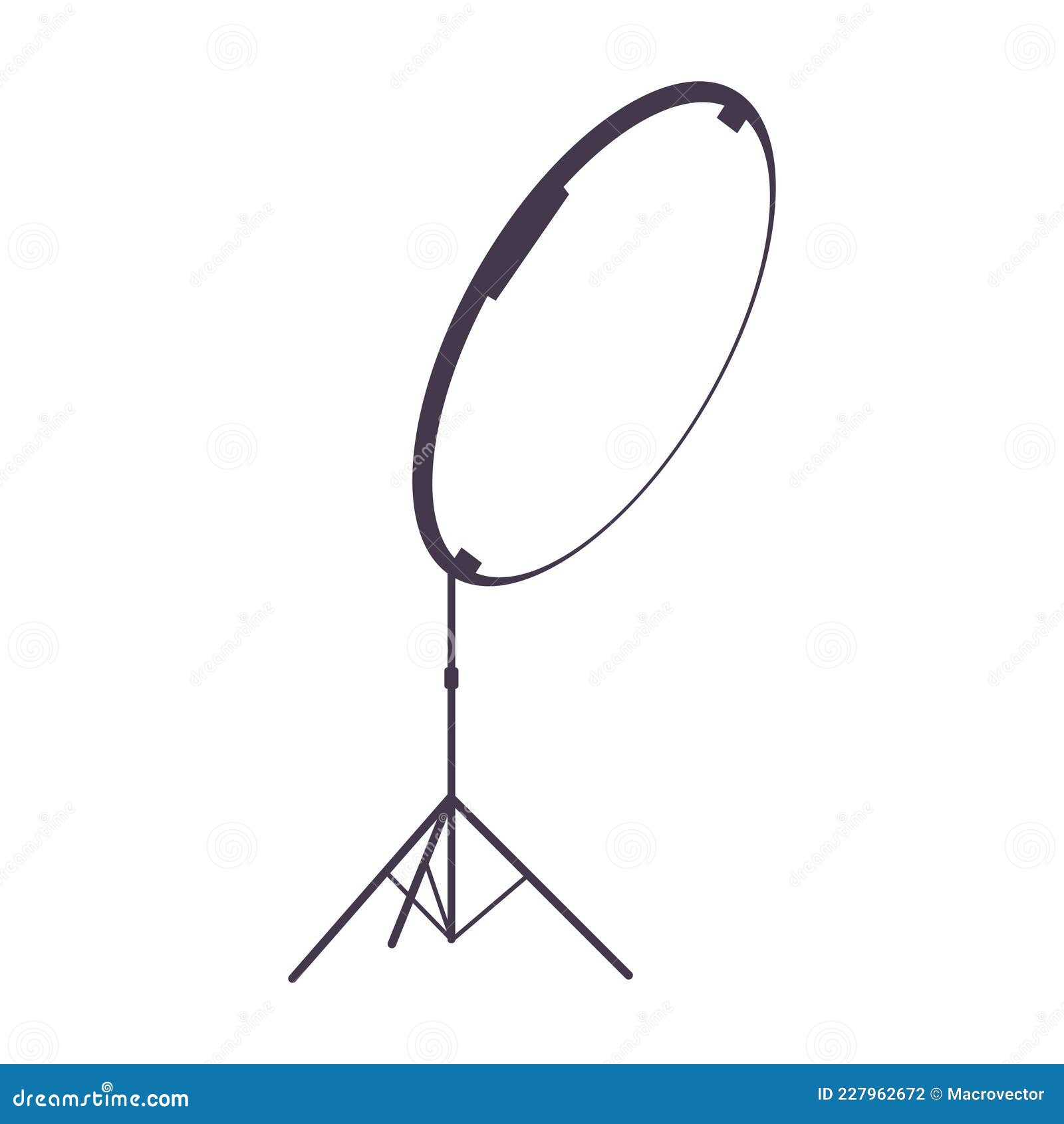 Light Reflector Flat Composition Stock Vector - Illustration of ...