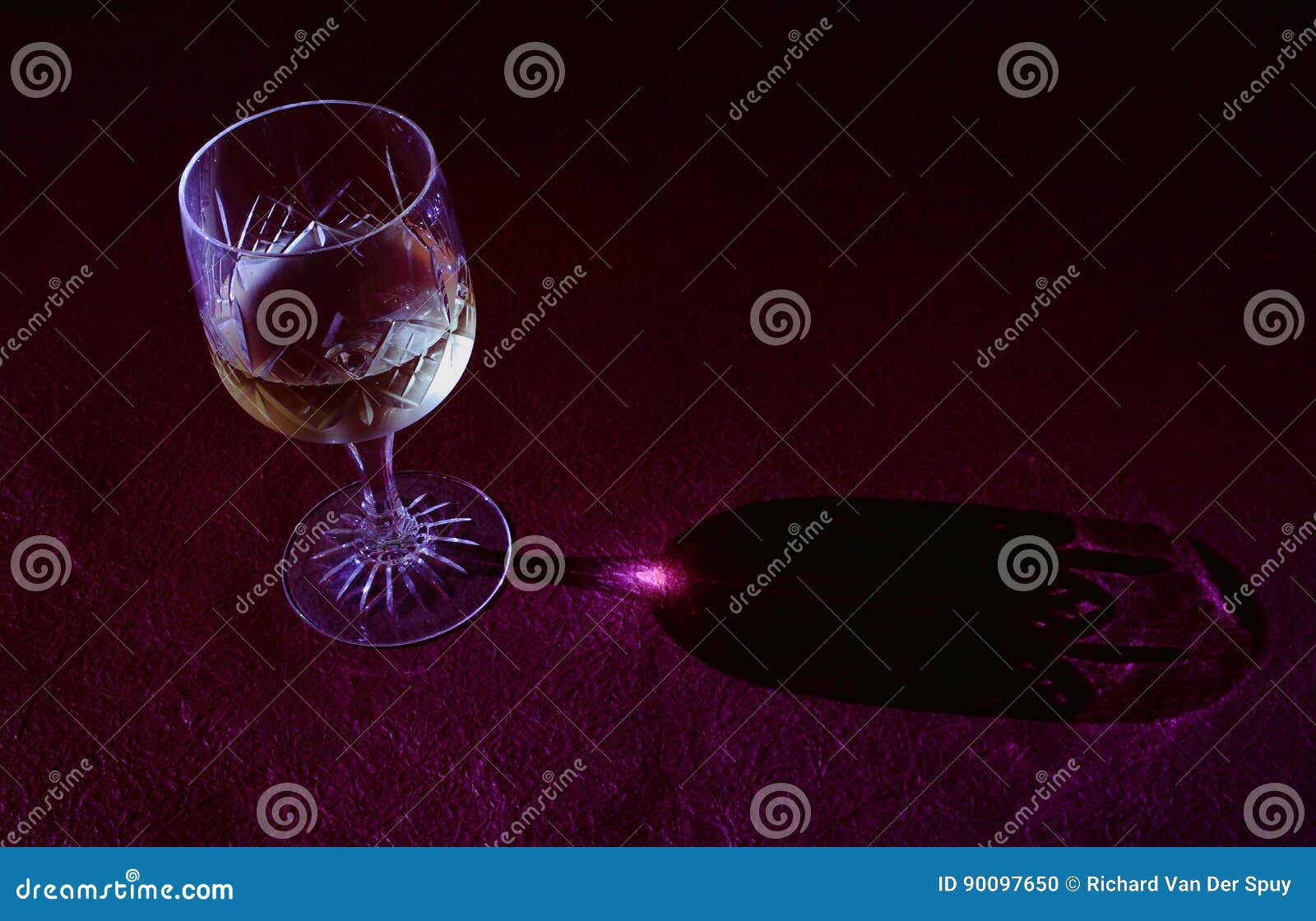 Light Reflects through a Glass of Wine Stock Photo - Image of reflects ...