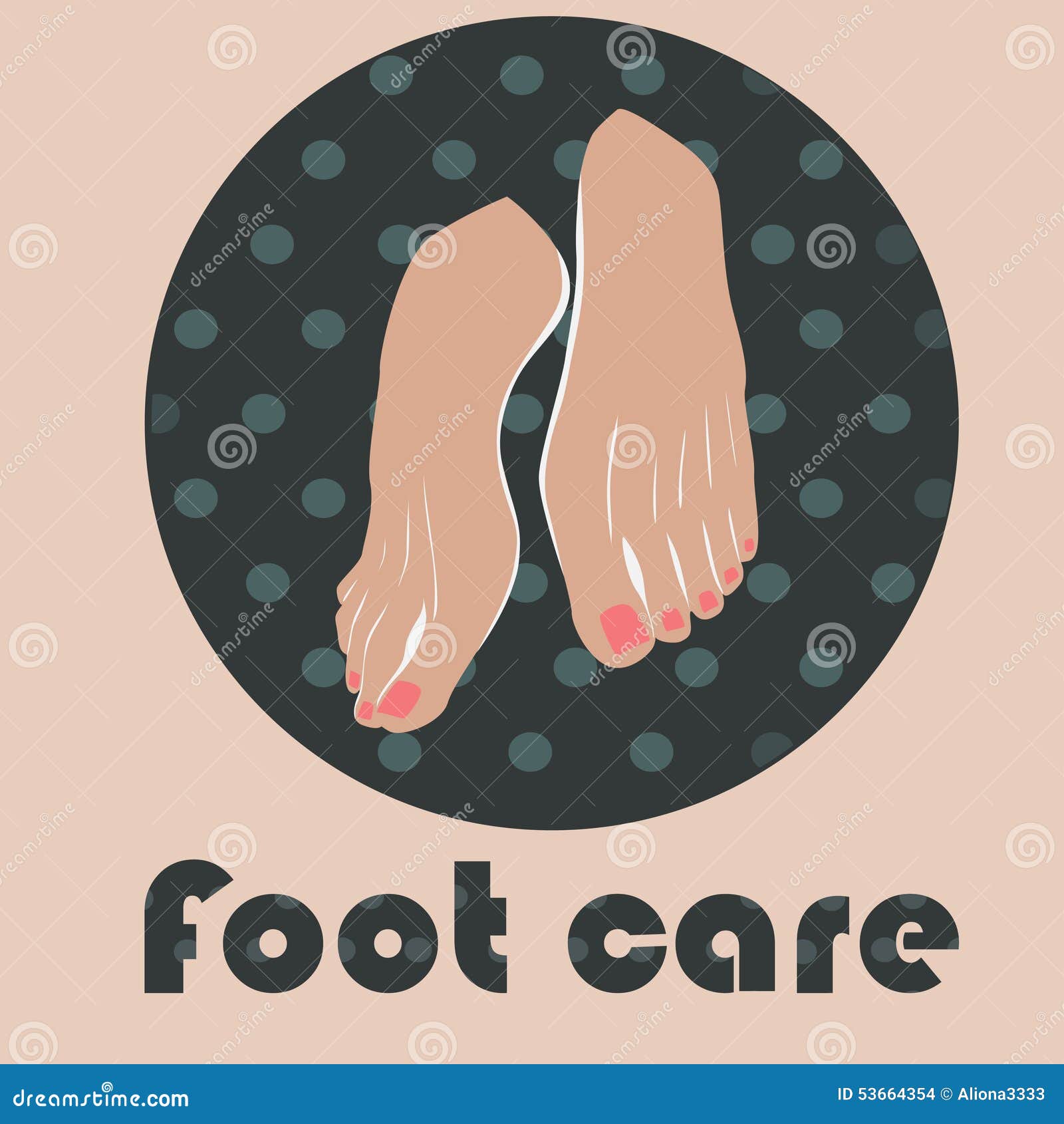 Light retro foot icon stock vector. Illustration of polish - 53664354