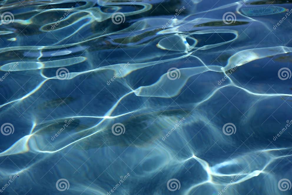 Light Ripple Reflection on Water in Swimming Pool Stock Image - Image ...