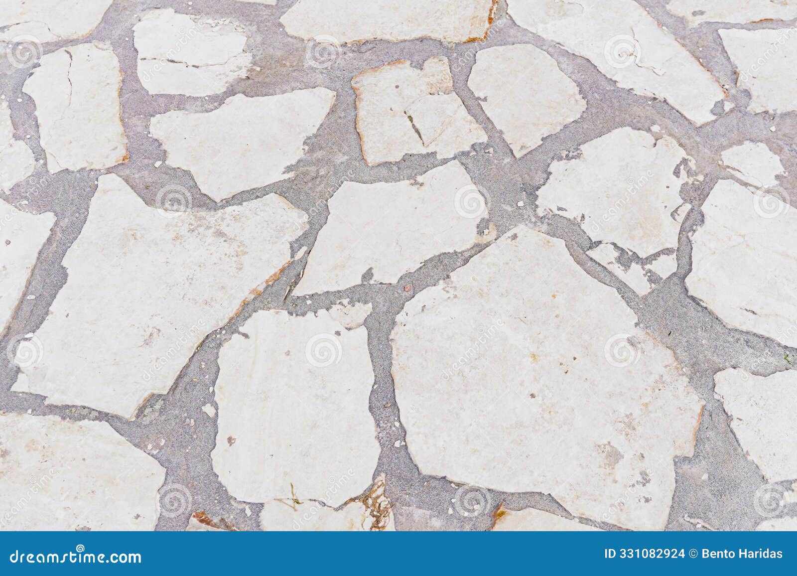 Light Rock Stones Cemented into the Floor Texture Stock Photo - Image ...