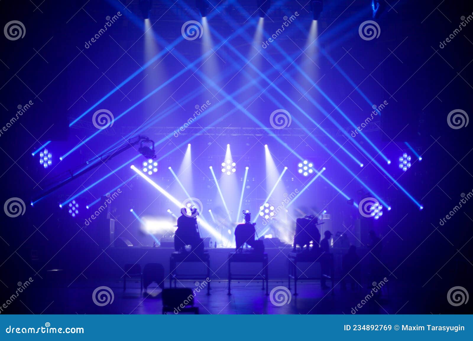 Light from the Scene during the Concert Stock Image - Image of ...