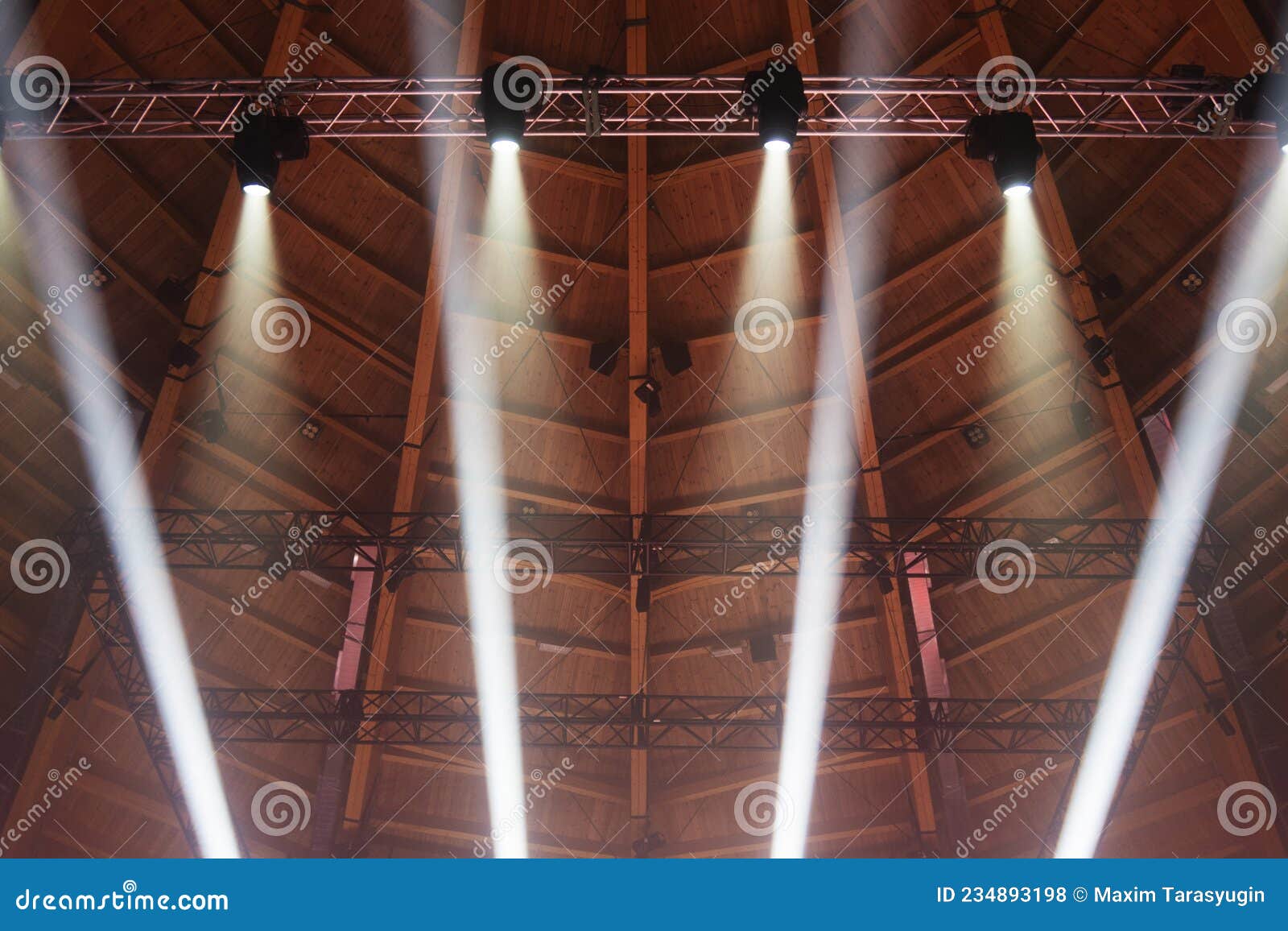 Light from the Scene during the Concert Stock Photo - Image of bright ...