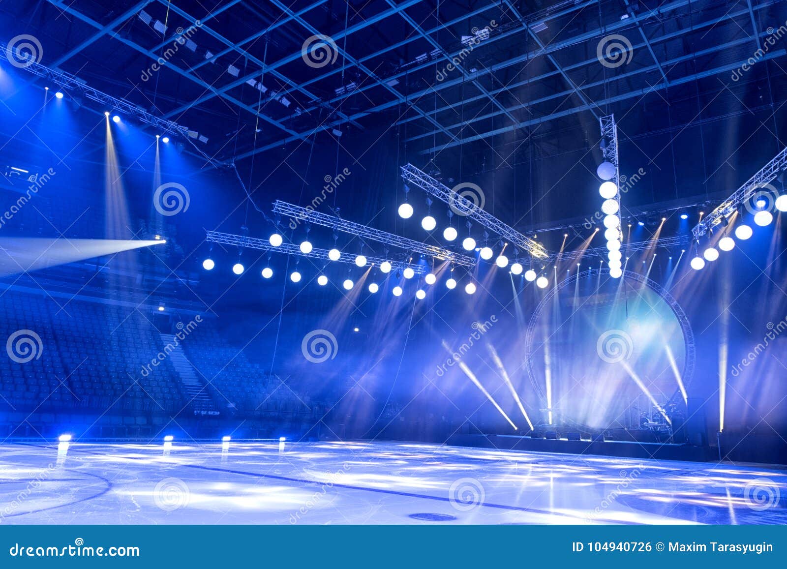 Light from the Scene during the Concert. Stock Photo - Image of ...