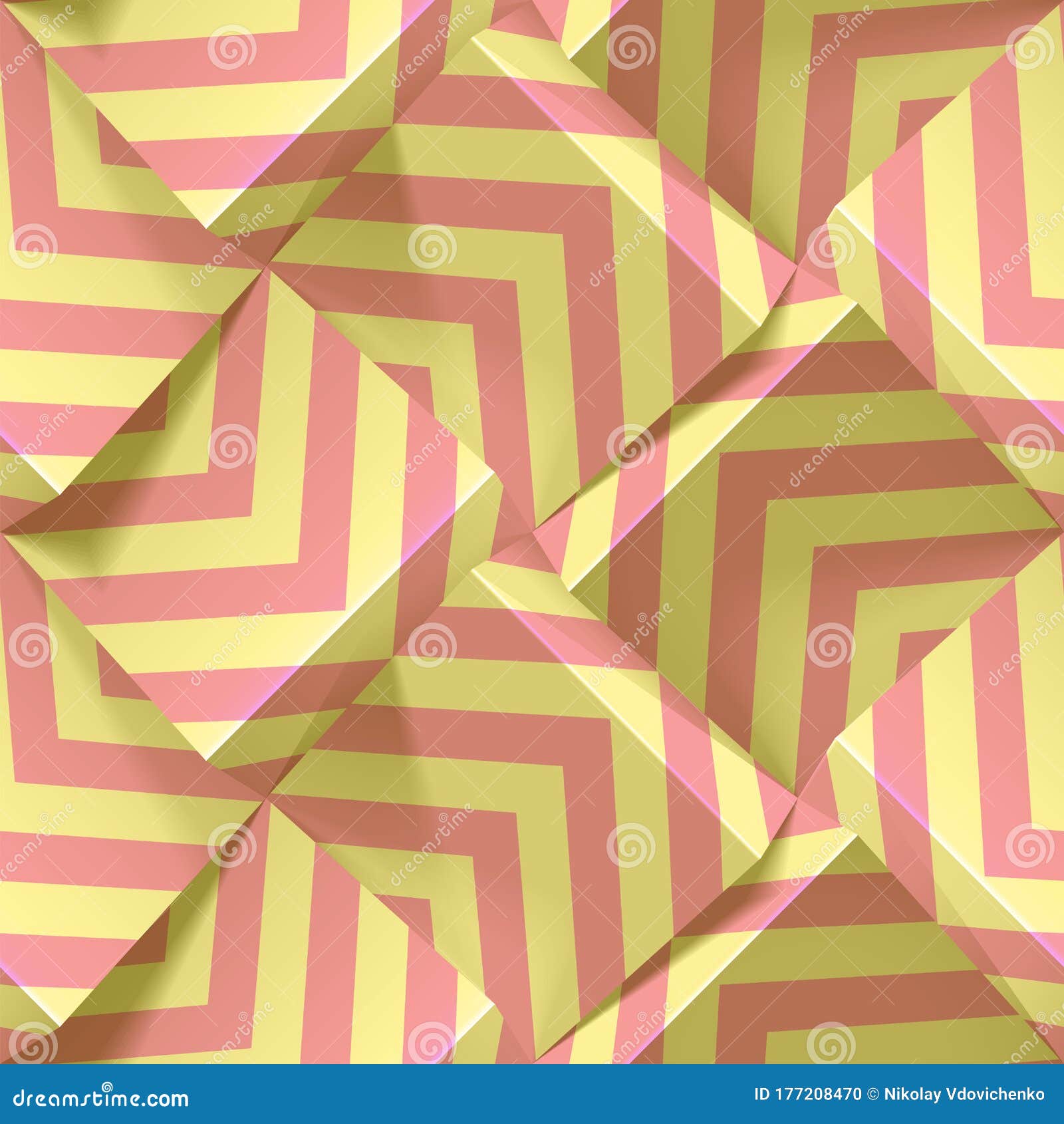 Light Seamless Geometric Pattern with Repeating Strips Pastels Colors ...