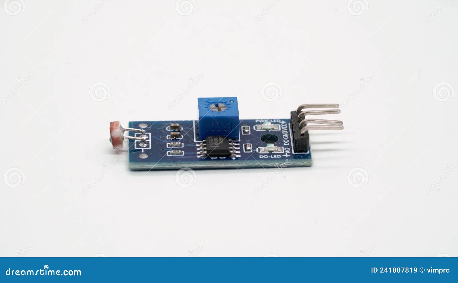 Light Sensitive Resistor for Light Detection. Digital Photoresistor ...