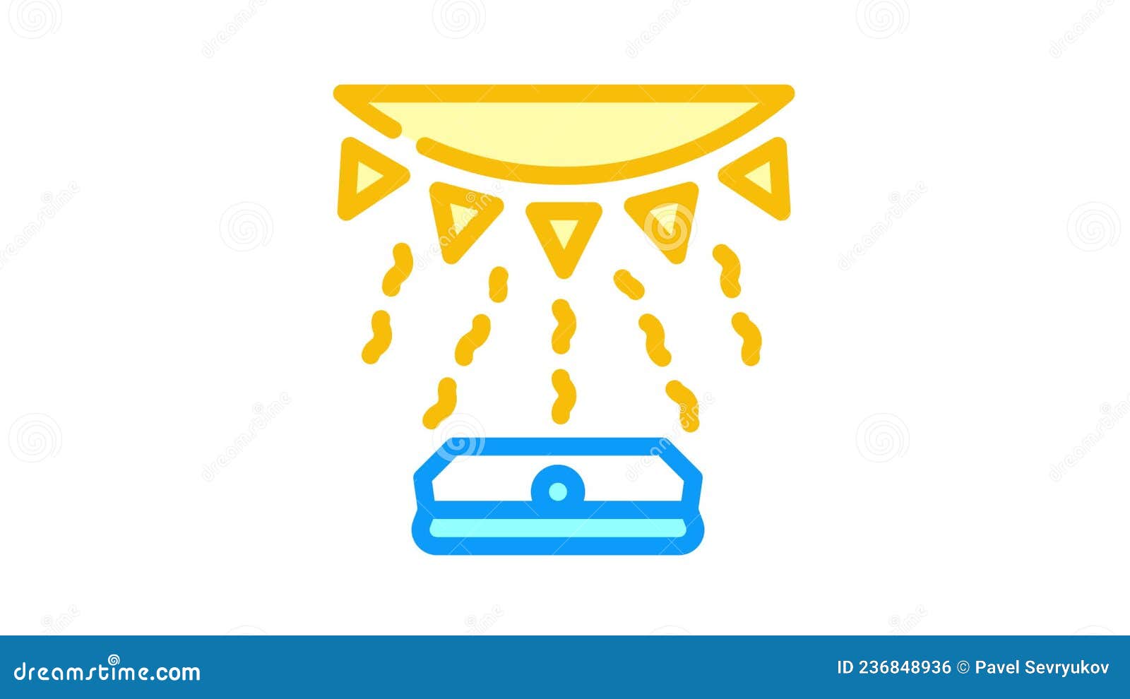 Light Sensor Color Icon Animation Stock Footage - Video of thermal ...