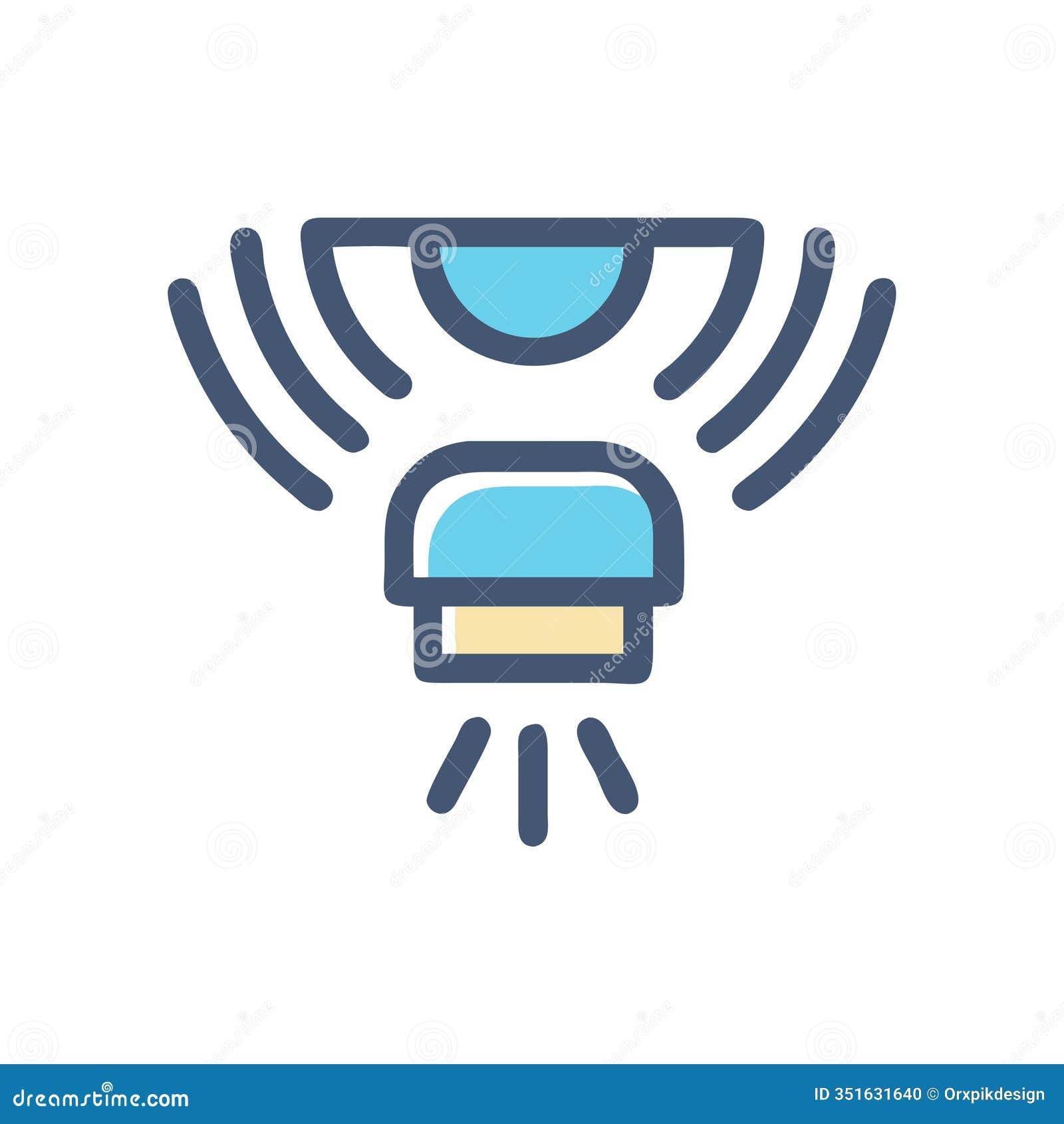 Light Sensor Icon for Smart Systems Stock Illustration - Illustration ...