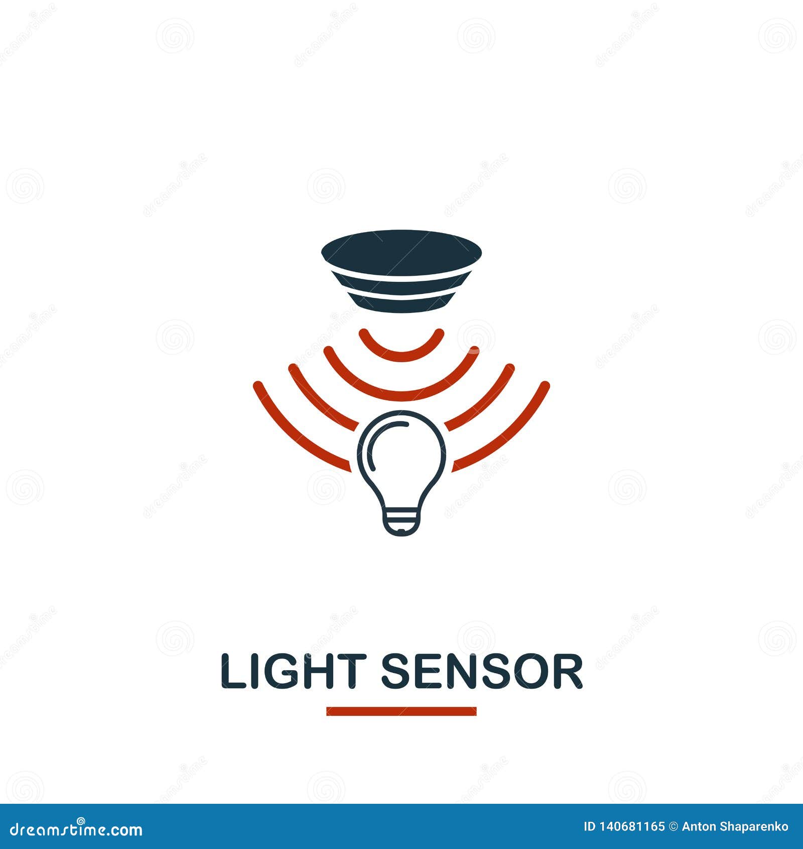 Light Sensor Icon from Sensors Icons Collection. Creative Two Colors ...