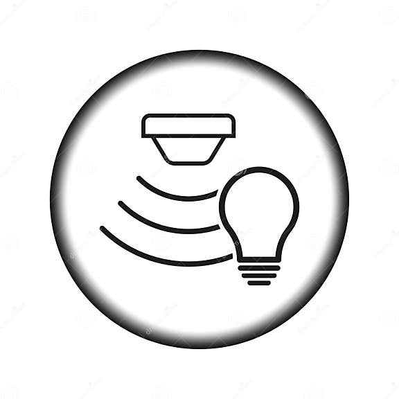Light Sensor Icon, Smart Detector. Vector Illustration. EPS 10 Stock ...