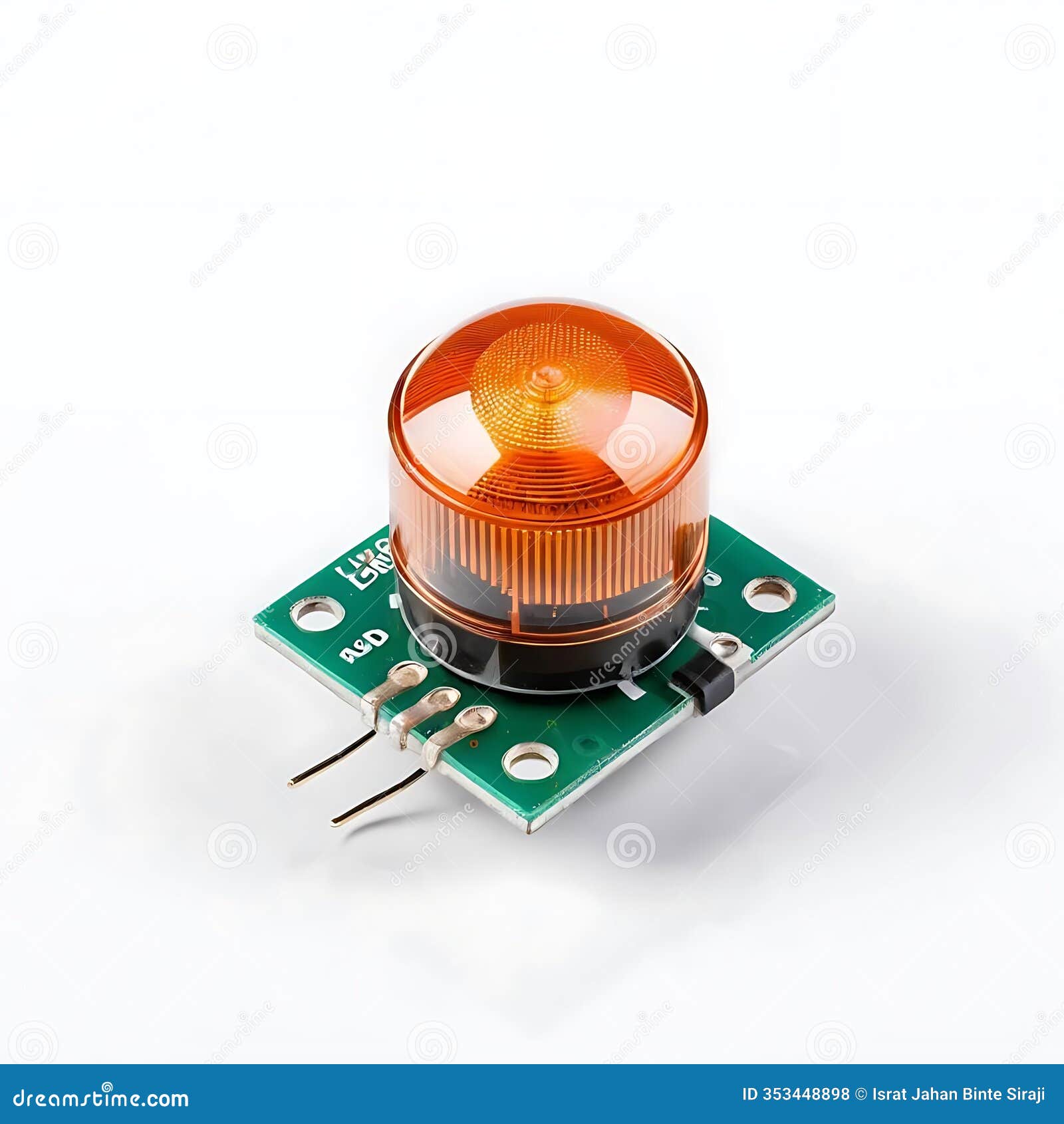 Light Sensor (LDR) Isolated on a White Background Stock Illustration ...
