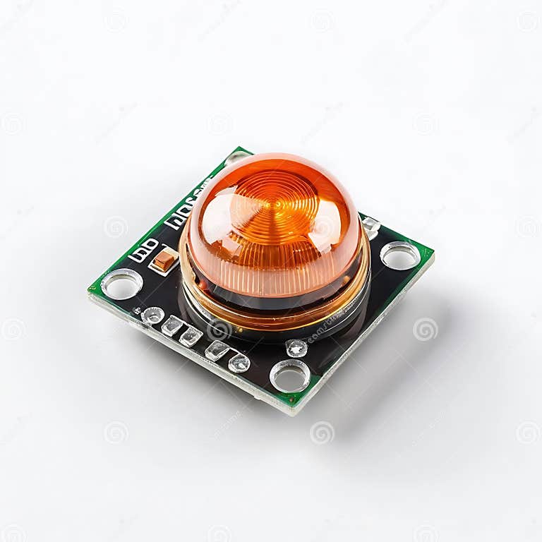 Light Sensor (LDR) Isolated on a White Background Stock Illustration ...