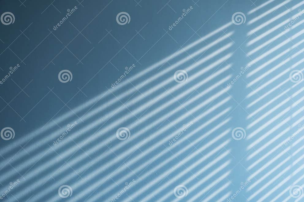 Light and Shadow of Blind Form the Window on the Concrete Wall Stock ...