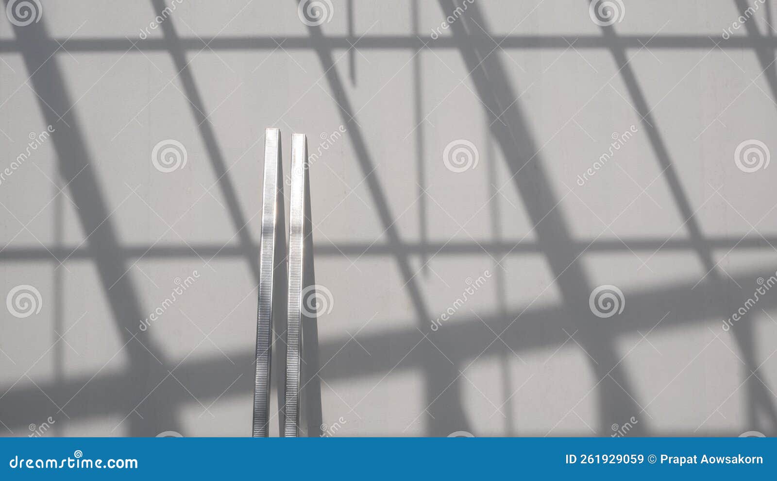 Light and Shadow of Ceiling Structure on Surface of Aluminum C-line ...