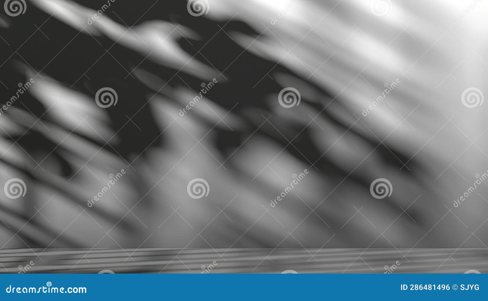 Light and Shadow Coming into the Room, Window Frame and Hanging Branch ...