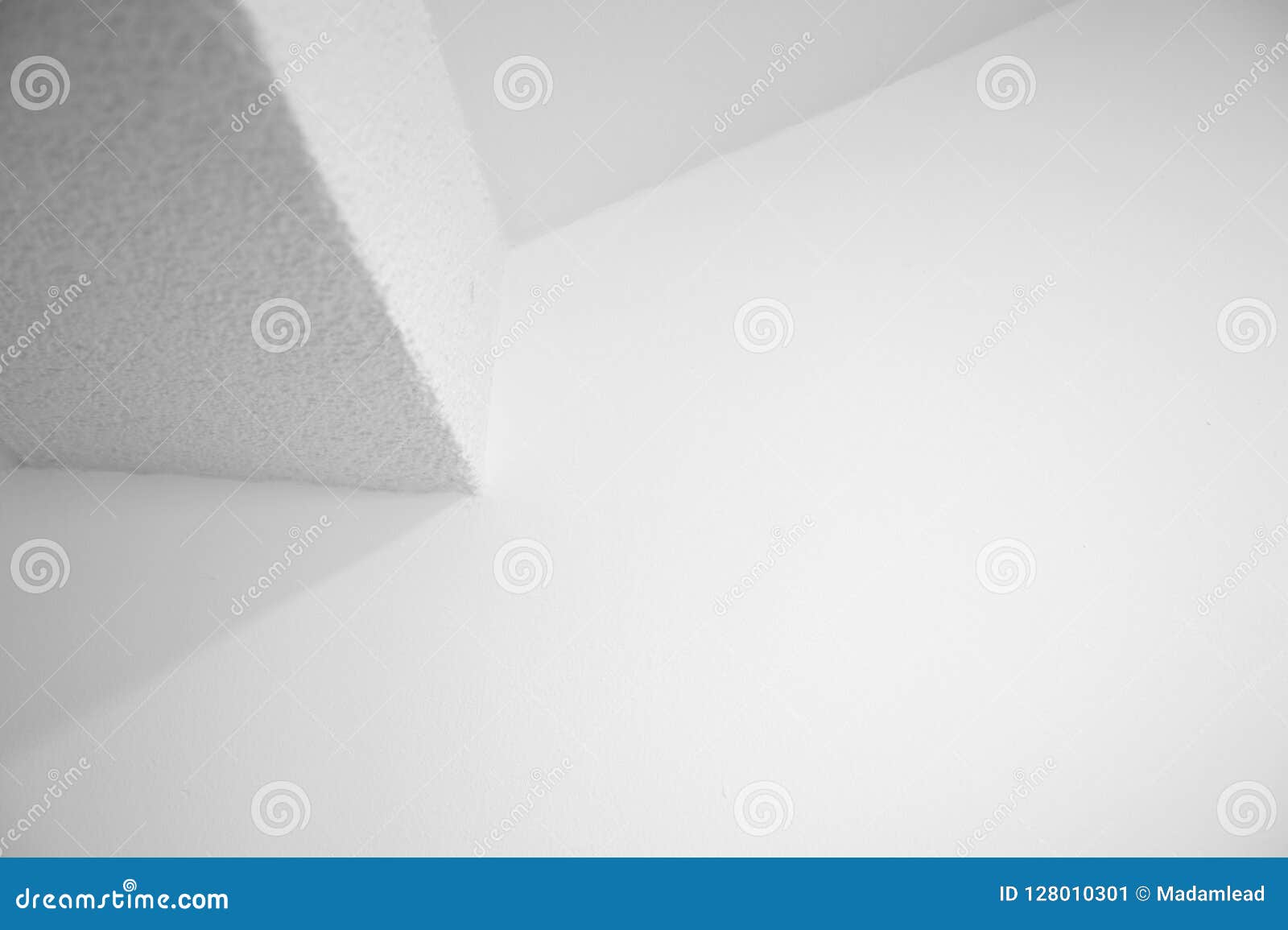 Light and Shadow on Corner of Ceiling of White Minimalism Style Stock ...