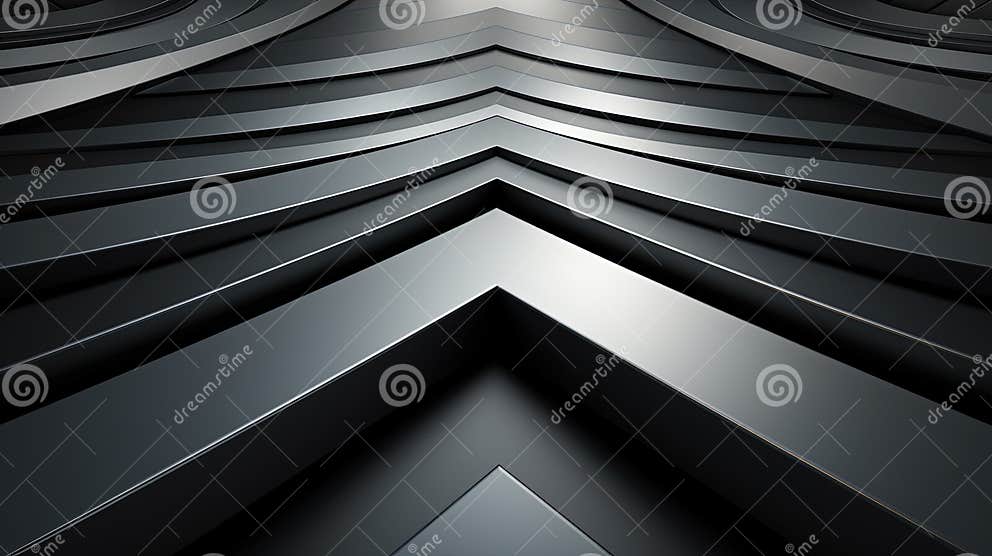 Light and Shadow Dance, Stylish Abstract Geometric Structure with ...