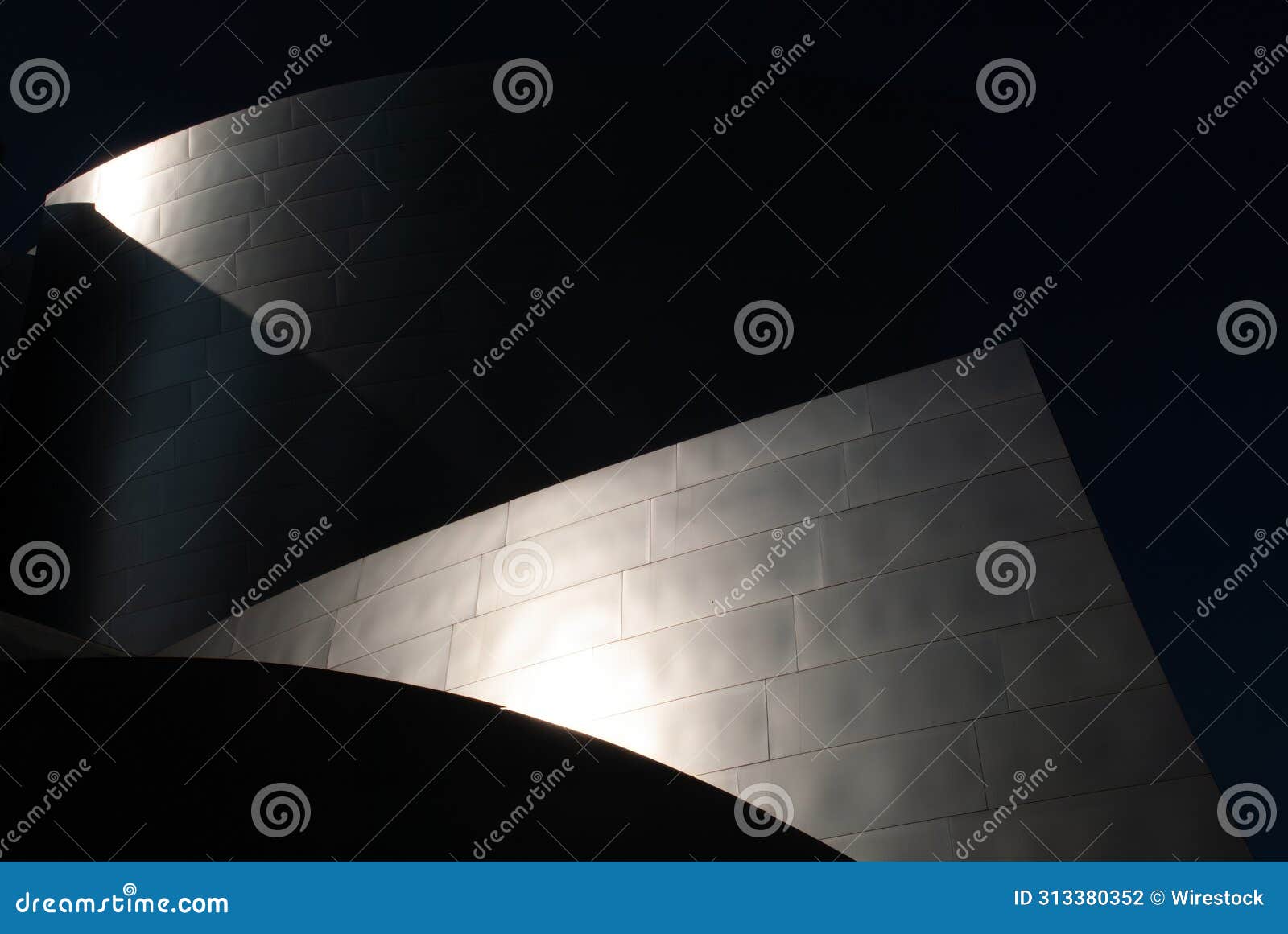 Light and Shadow of the Exterior of a Building Structure Editorial ...