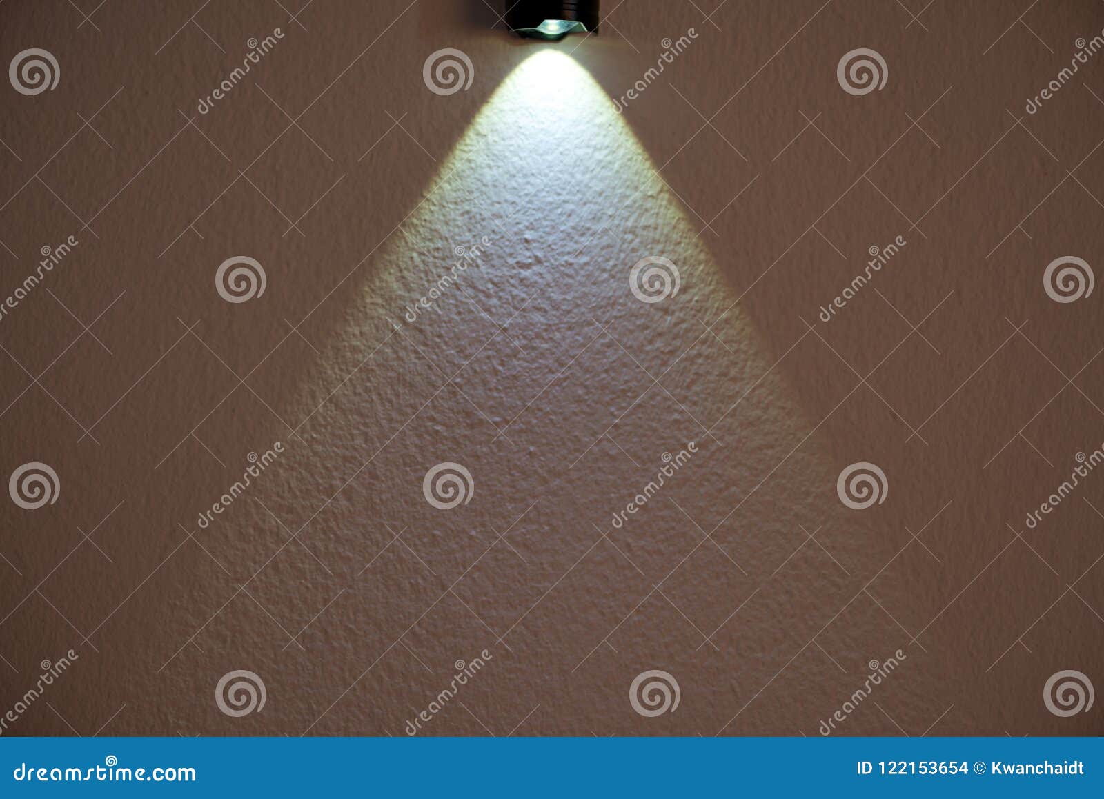 Light and Shadow of Flashlight on Wall Stock Photo - Image of lamp ...