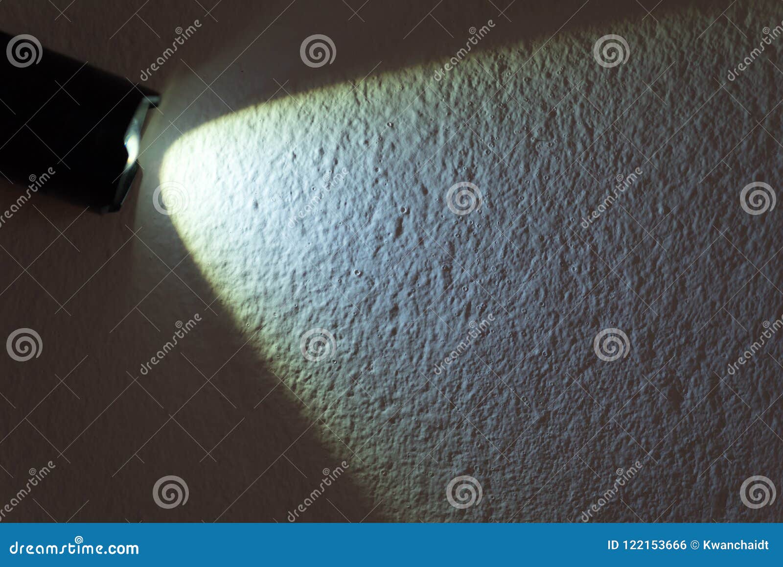 Light and Shadow of Flashlight on Wall Stock Photo - Image of electric ...
